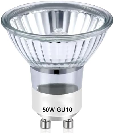 KINDEEP GU10 Bulb, Halogen 120V 50W, Dimmable, MR16 GU10 Light Bulb ...