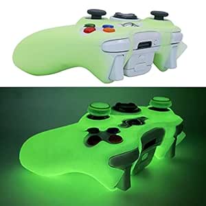 Silicone Case Cover for Xbox 360 Controller Grips, Luminous Glow in ...