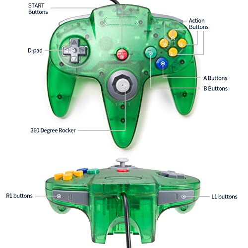 Snapklik.com : Classic N64 Controller, Retro N64 Wired Gaming Remote ...