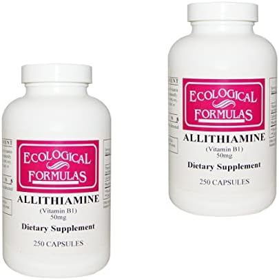 Amazon.com: Ecological Formulas Allithiamine Vitamin B1 50 mg, 2 X 250 ...