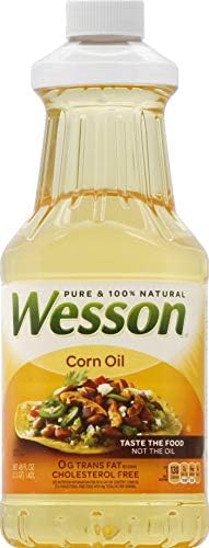 Amazon.com : Wesson Pure and Natural Corn Oil, 48 oz : Grocery ...