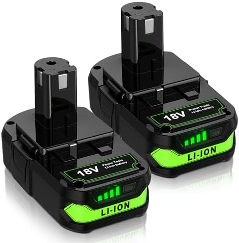 Amazon.com: Powilling 2Packs 4.0Ah Battery Replacement for Ryobi 18V ...