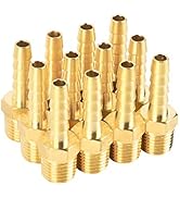 Amazon.com: Brass Pipe Fittings, SUNGATOR 1/2 Inch Male x 1/2 Inch ...