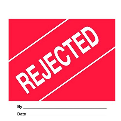 4" x 4" Rejected Labels (500 per Roll) : Amazon.in: Industrial & Scientific