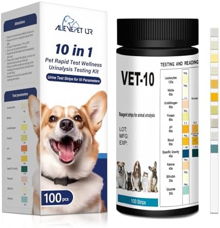 ULTECHNOVO 100pcs Pet Urinalysis Test Strips Dog Uti Test Kit ...