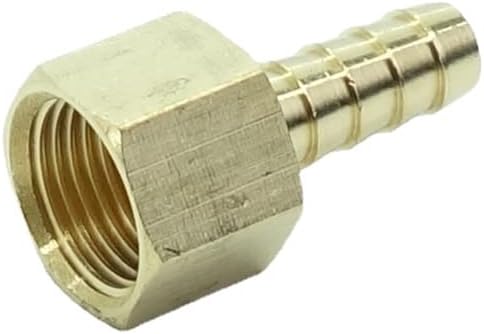 CDQBWKJGFJ Female Barb Fitting (3, Brass 5/16" Barb x 3/8 NPT): Amazon ...