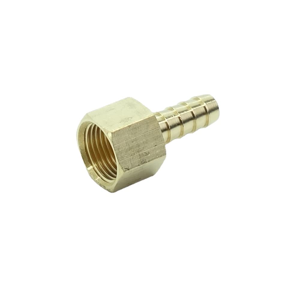 Amazon.com: CDQBWKJGFJ Female Barb Fitting (3, Brass 5/16" Barb x 3/8 ...