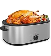 Amazon.com: Roaster Oven 24QT, Electric Roaster Pan with 3 Compartments ...