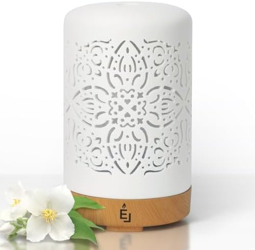 NEOM – Wellbeing Pod Luxe | Premium Ultrasonic Essential Oil Diffuser | Ceramic Cover, Remote ...