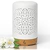 Earnest Living Essential Oil Diffuser White Ceramic Diffuser 100 ml ...