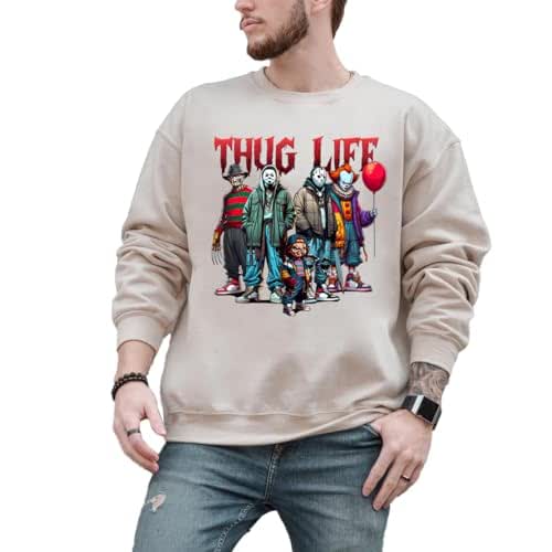 Amazon.com: Thug Life Horror Shirt - Horror Graphic T-shirt ...
