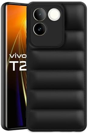 Plus Puffer Case Camera Protection Soft Back Cover for Vivo T2 Pro ...