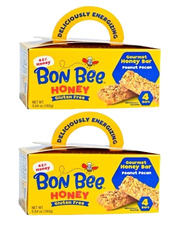 Amazon.com : BON BEE Honey Bunchies All Natural Honey Bar - Natural ...