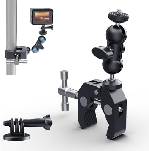 Amazon.com : ICARMOUNT Universal Camera Clamp with Adjustable Ball Head ...