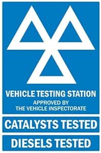Standard MOT Catalyst & Diesel Tested Sign 500 x 750mm : Amazon.co.uk ...