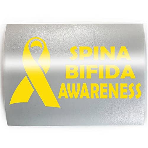 Amazon.com: Spina Bifida AWARENESS Yellow Ribbon - PICK YOUR COLOR ...