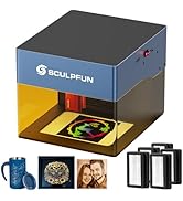 SCULPFUN iCube Pro Laser Engraving Machine 5W with Filtering, Portable ...
