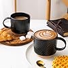 Amazon.com: GBHOME 12OZ Stackable Coffee Mugs, Ceramic Coffee Mugs with ...