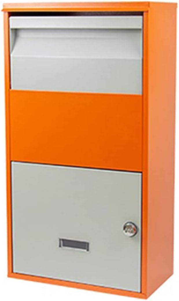 Amazon.com: ONURTH Mail Box Galvanized Steel Freestanding Locking ...