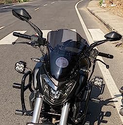 GadiBike Windscreen Windshield Touring Visor 1.0 Wind Deflectors for ...
