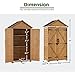 Amazon.com : MCombo Outdoor Storage Cabinet, Garden Wood Tool Shed ...