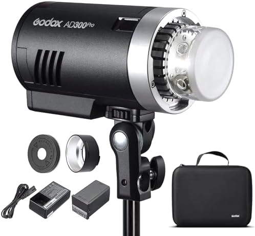 Amazon.com : Godox AD300 Pro AD300Pro Outdoor Flash Strobe Light, 2.4G ...