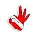 Amazon.com - Scuba Dive Sticker Ok Hand Sign Symbol Diver Down Flag ...
