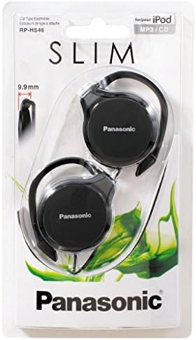 Slim Panasonic RP-HS46E-K On-Ear Clip Type Earphones / Ergonomic Design ...