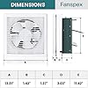 Amazon.com: Fanspex 10" Reversible Window Exhaust Fan, 2-Ways Airflow ...