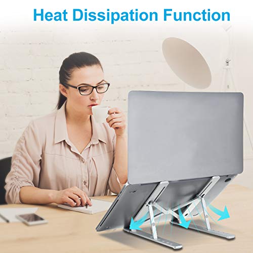 Laptop Stand, Laptop Holder Riser Computer Tablet Stand, Aluminum ...