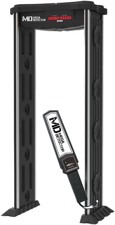 Walk-Through Metal Detector, 18/6 Zone Security Scanner with LED ...