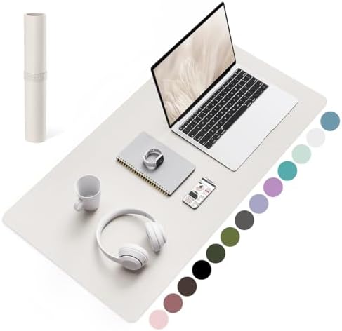 Amazon.com: Leather Desk Pad Blotter,Wolaile 36x17 inch Big Keyboard ...