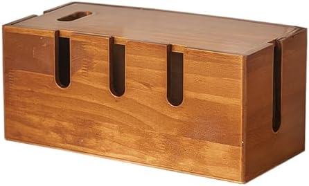 Amazon.co.jp: Toysmith ケーブル管理ボックス木製ポータブル多目的隠すワイヤーオーガナイザーコードオーガナイザーデスク用デスクカメラUSBハブ : 文房具・オフィス用品