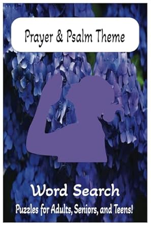 Amazon | Prayer & Psalm Themed Word Search Puzzle Book: Words Searches ...