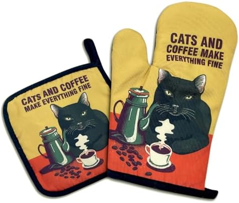 Amazon.com: The Secret Ingredient is Cat Hair,Funny Oven Mitts and Pot ...