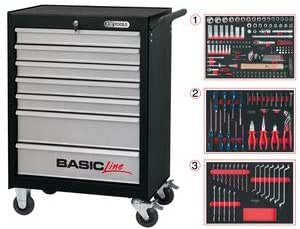 KS Tools Tool Cabinet Basic Black-Grey with Insert Package Starter ...