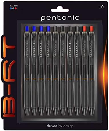 Pentonic B-RT 0.7mm Retractable Ball Point Pen Blister Pack | Black Ink ...
