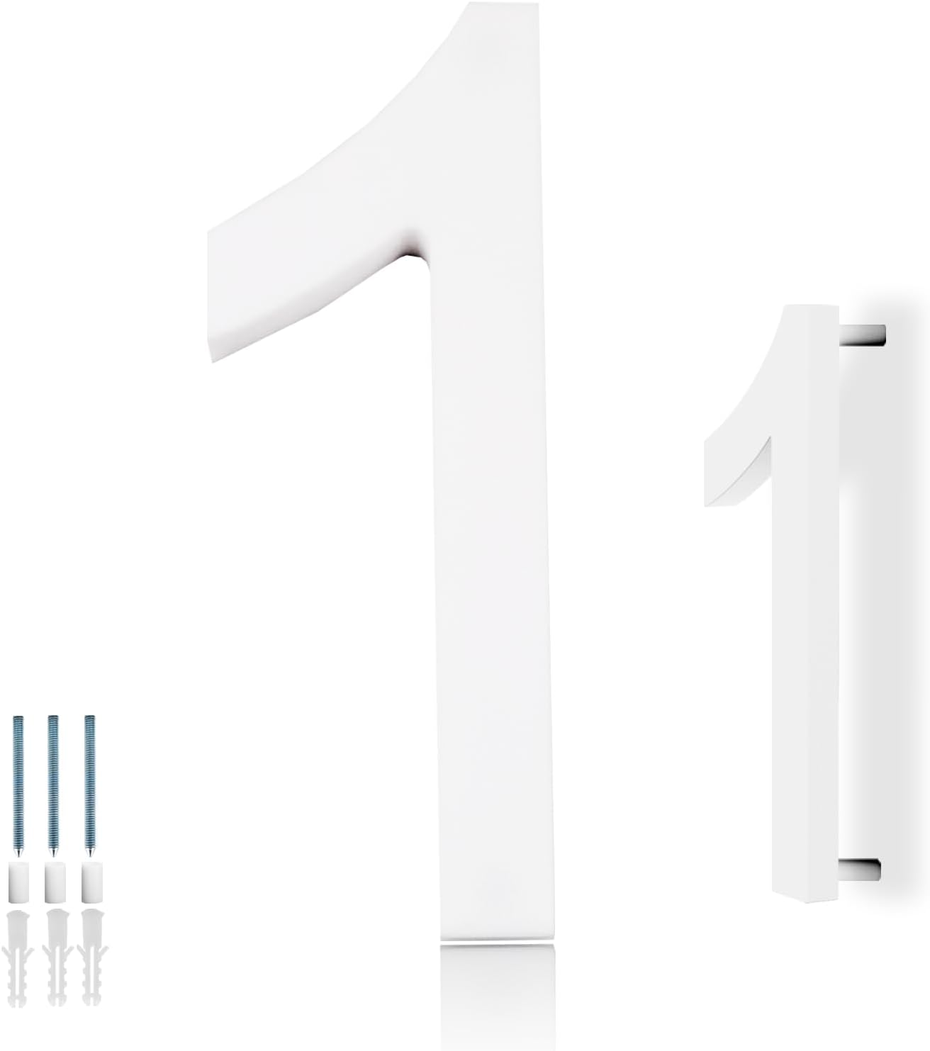 Amazon.com: Hvatry House Numbers for Outside, White 6 inch Modern ...