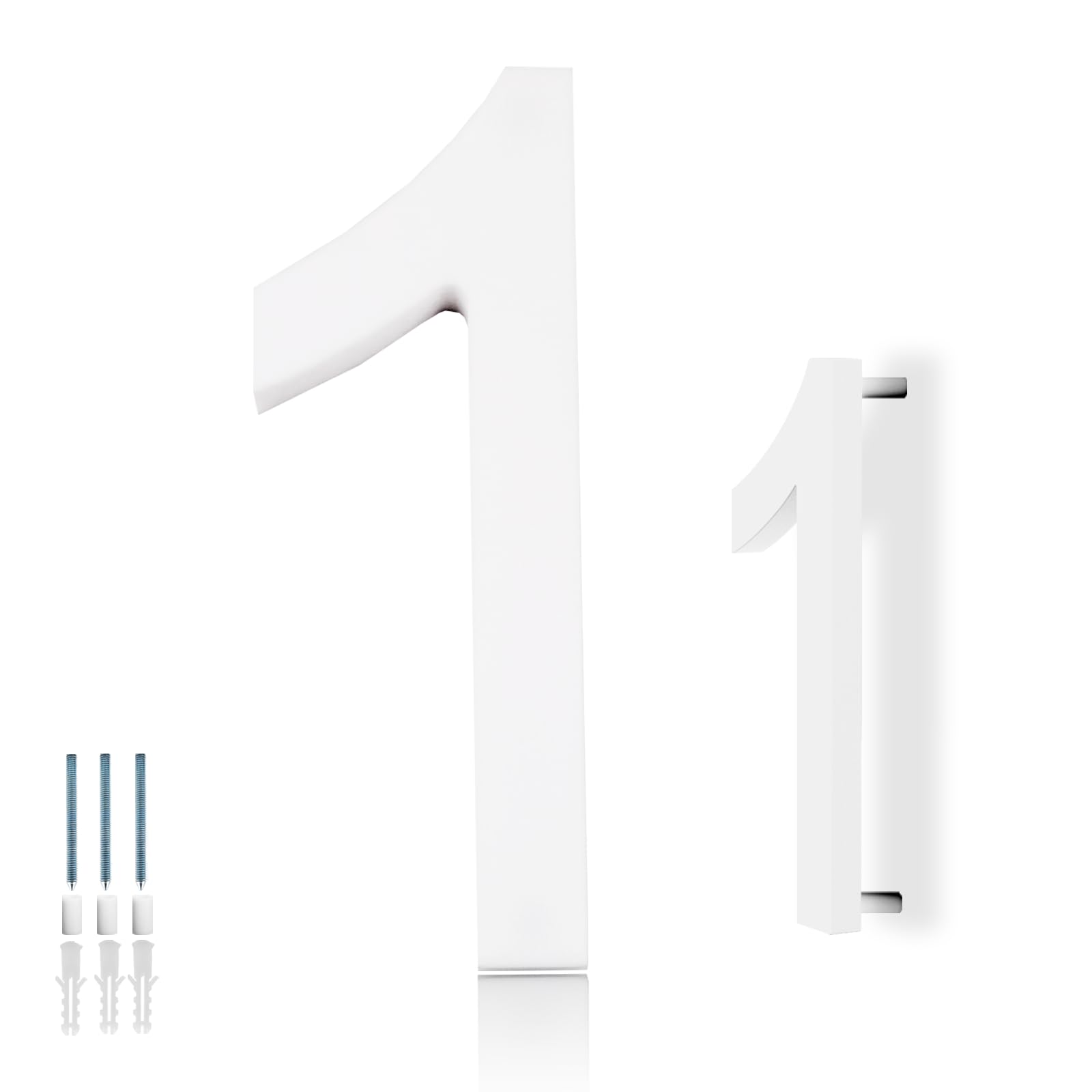 Amazon.com: Hvatry House Numbers for Outside, White 6 inch Modern ...
