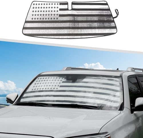 Amazon.com: Jimen for 4Runner Sunshade, American Flag Front Window ...