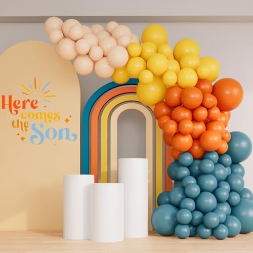 Amazon.com: Vansolinne Here Comes The Son Baby Shower Decorations Boho ...