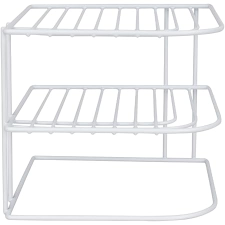 Amazon.com: Home Basics 3-Tier Kitchen Corner Counter Shelf and Cabinet ...