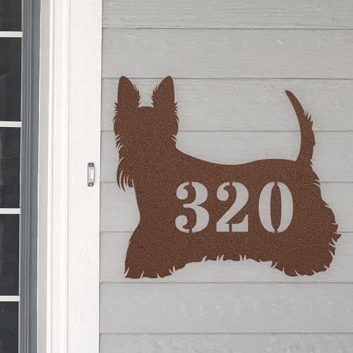 Amazon.com: Personalized Scottish Terrier Address Sign, Scottie Dog ...