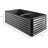 Amazon.com: Best Choice Products 6x3x2ft Outdoor Metal Raised Garden ...
