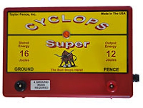 Amazon.com: Cyclops Super Battery - 12 Joule Fence Charger - Battery ...