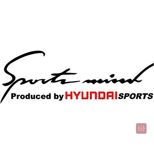 ISEE 360® Car Stickers Exterior Sports Mind Compatible with Hyundai ...