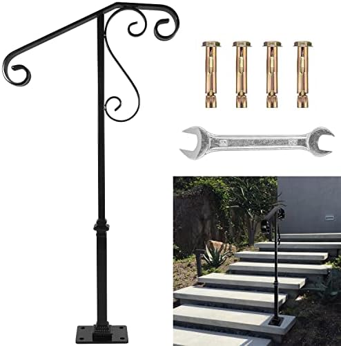 Zwinz Handrail Railing, Single Post Handrail, Sturdy Outdoor Handrails ...