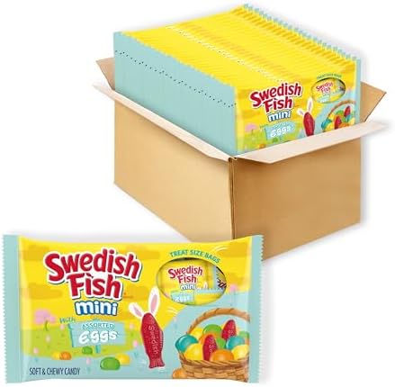 Amazon.com : SWEDISH FISH Mini with Assorted Eggs Soft & Chewy Easter ...