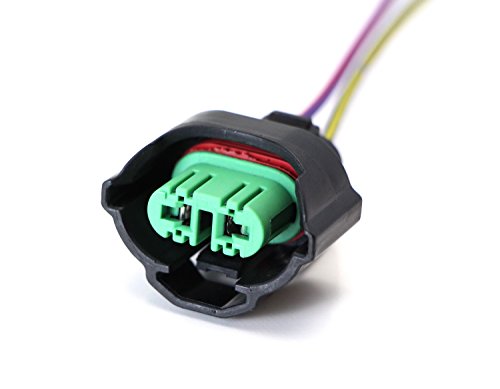 Snapklik.com : iJDMTOY (2) OEM H11 H8 Female Adapters Wiring Harness ...
