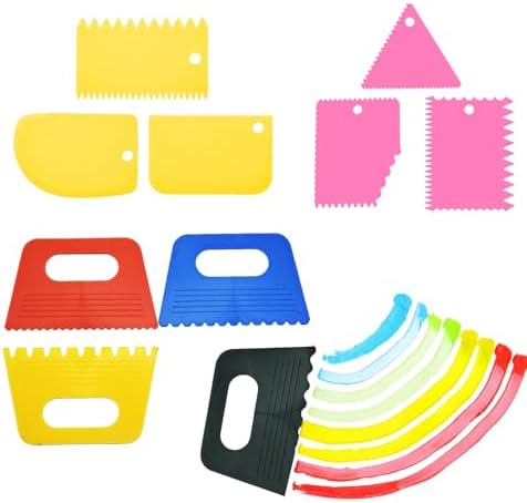 Amazon.com: KGCGJVB 10Pcs Textured Art Supplies Comb Scraper Tool Kit ...